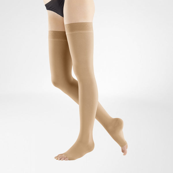 VenoTrain Impuls Compression Stockings, Thigh High, Class 3, Open Toe, – Bauerfeind Partners